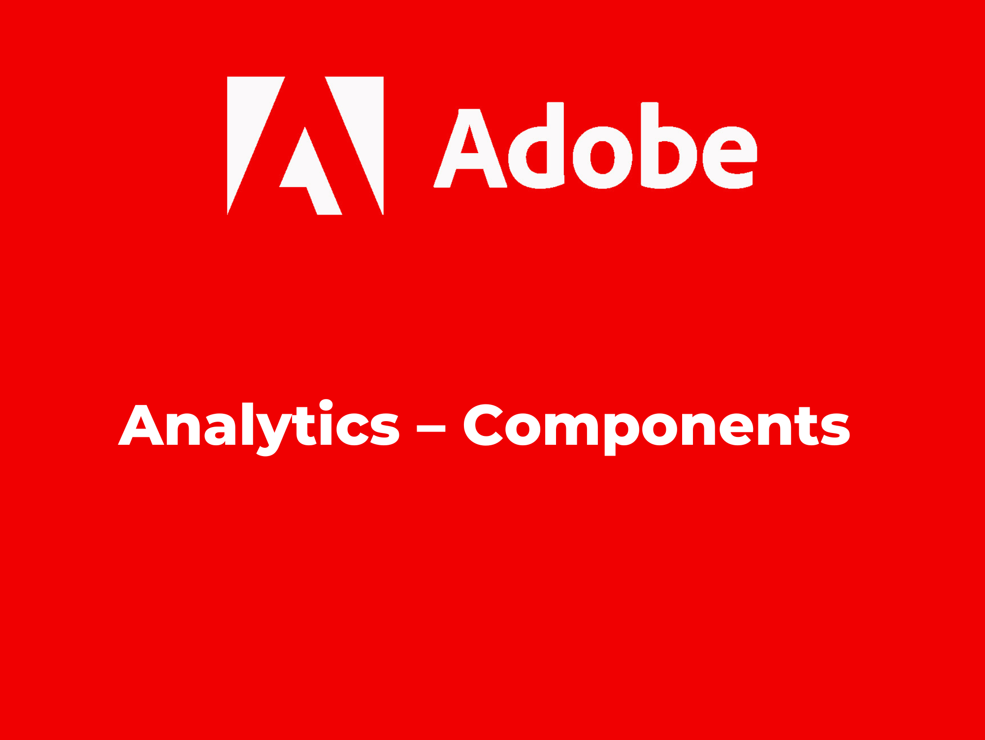 Analytics Components Akdemy